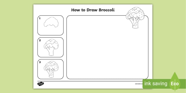 FREE! - How to Draw Broccoli (teacher made)