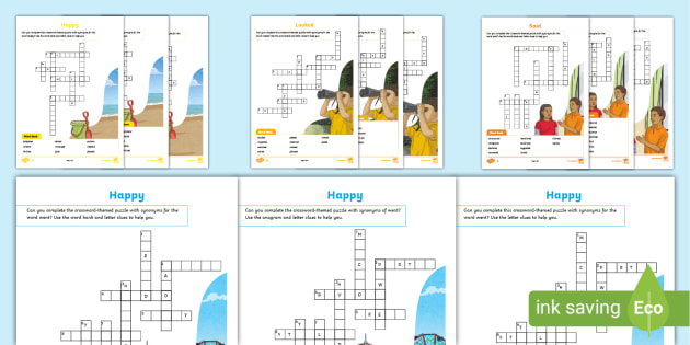 Synonym Puzzles Activity Pack - Twinkl Resources