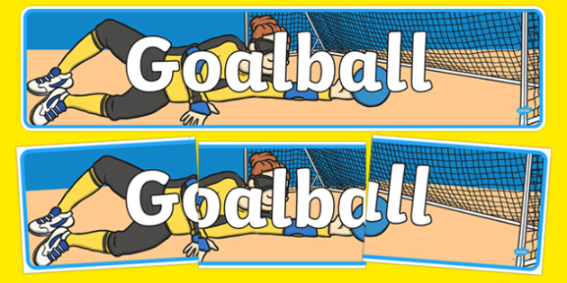 The Paralympics Goalball Display Banner (teacher made)