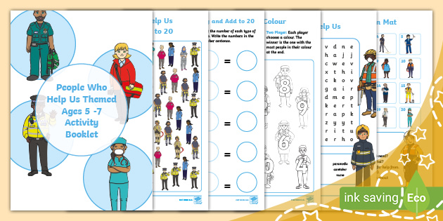People Who Help Us Themed Activity Booklet (Ages 5 - 7)