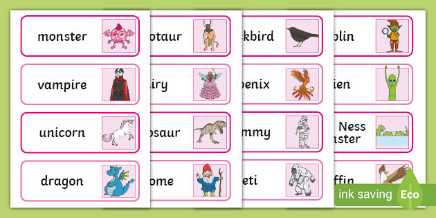 CBCA Book Week 2020 Curious Creatures, Wild Minds Word Cards