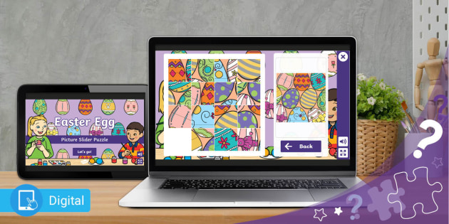 Easter Egg Picture Slider Interactive Puzzle Game - Twinkl