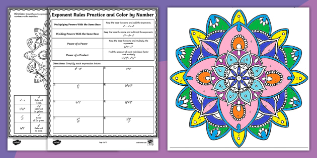 Exponent Rules Worksheet Answer Key Free Exponent Rules