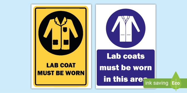 FREE! - Lab Coat Sign Pack – Signs – Twinkl Resources