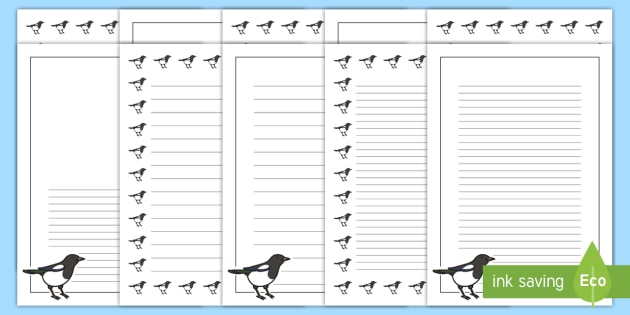 FREE! - Magpie Portrait Page Borders- Portrait Page Borders