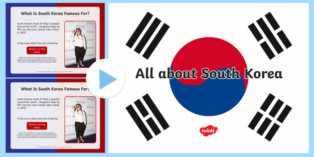 KS1 All about South Korea Information PowerPoint