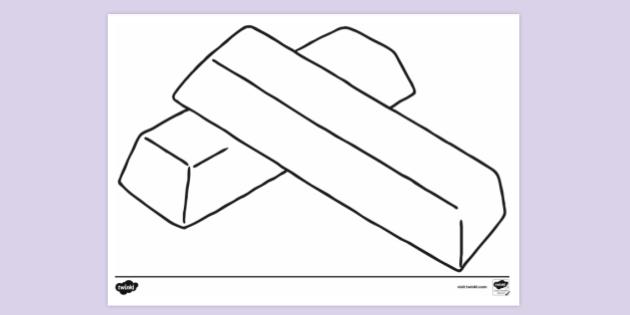 Gold Colouring Sheet | Colouring Sheets (teacher made)