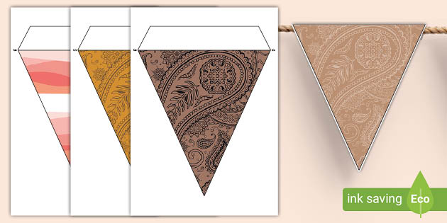 Natural Coloured Bunting | Classroom Resources | Twinkl