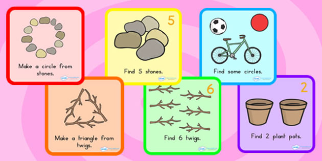 Outdoor Maths Trail Cards - outdoor, math, numeracy, visual aid
