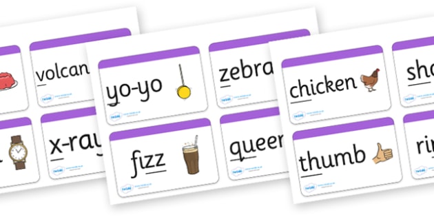 FREE! - Phase 3 Noisy Word Cards (teacher made)