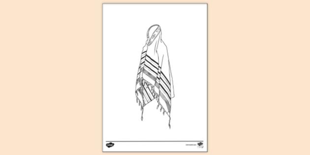 FREE! - Tallit Colouring | Colouring Sheets (teacher made)