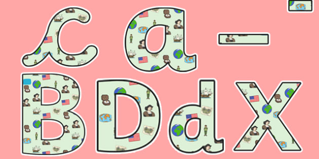 Christopher Columbus Themed Display Lettering