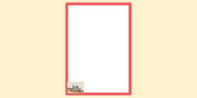 FREE! - Mars Rover Page Border | Page Borders | Twinkl