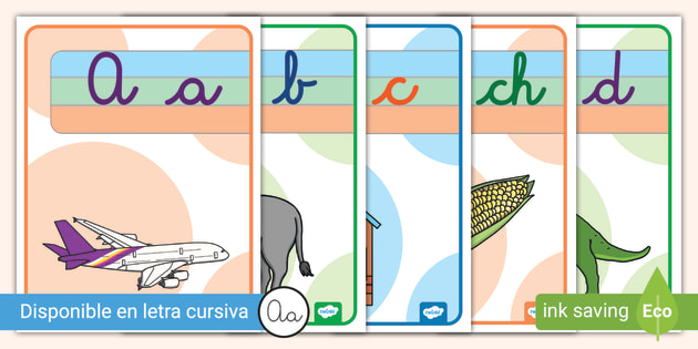 Tarjetas ABC con Carril CH, LL y Ñ (teacher made)