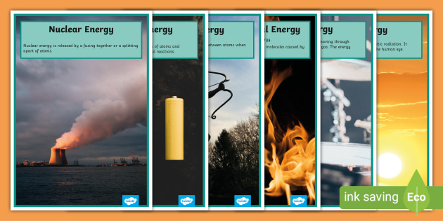Forms of Energy Posters | Description of Light Energy