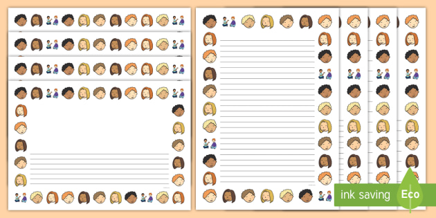 English Speaking Page Borders (teacher made)