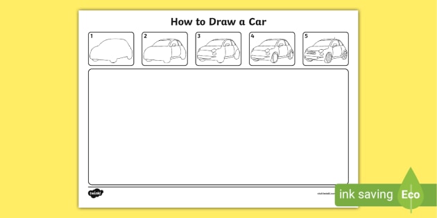 FREE! - How to Draw a Car Easy (teacher made)