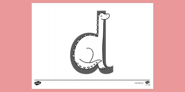 Letter D Colouring Sheet | Colouring Sheets