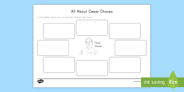 All About Cesar Chavez Graphic Organizer (teacher made)