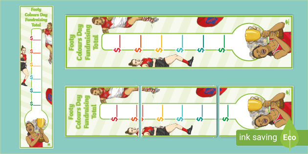 Footy Colours Day Fundraising Sheet (teacher made)