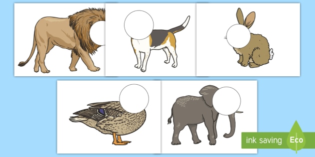 Face Editable Animals Activity - Face Editable Superheroes