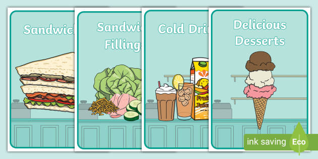 Cafe Display Posters (teacher made)