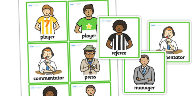 Football World Cup Role Play Name Badges (teacher made)