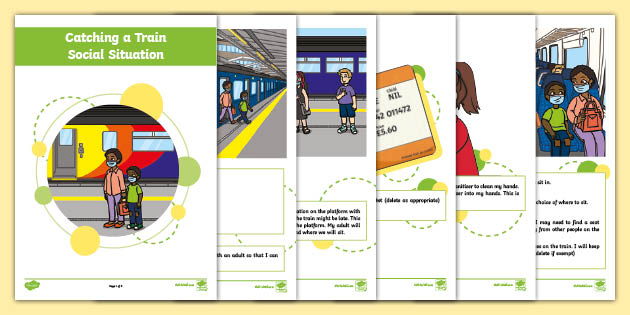 Younger Learners Catching a Train Social Situation