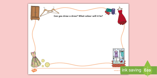 FREE! - Dress Drawing Prompt (teacher made)