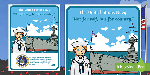 United States Navy Classroom Poster | Resources | Twinkl USA