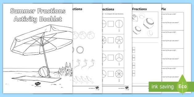 Summer Fractions Activity Booklet | Twinkl Resources USA