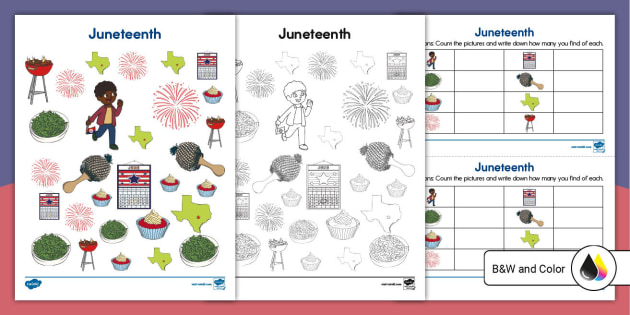 Juneteenth I Spy Activity (teacher made)