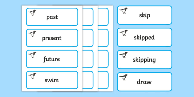 Verbs Word Cards