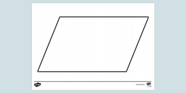 FREE! - Parallelogram Colouring | Colouring Sheets
