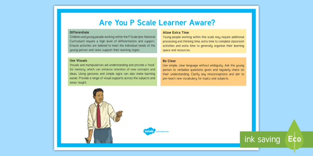 KS2 Aware Guide - P Level Display Poster A4 (teacher made)