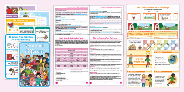 FREE! - Year 2 Term 2 Week 7 Remote Home Learning Pack