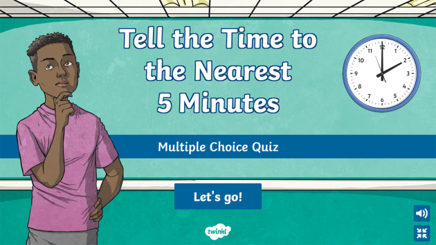 Tell The Time To 5 Minutes Multiple Choice Quiz tell-the-time-to-5-minutes-multiple-choice-quiz