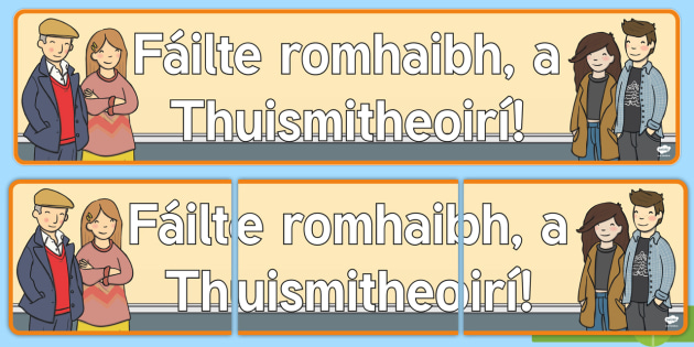 Welcome Parents Banner Gaeilge (teacher made)
