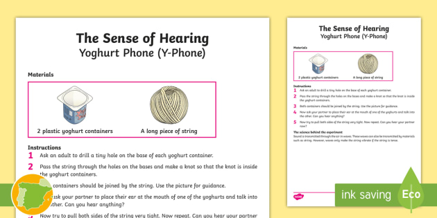 Sense of Hearing: The Y-phone Science Experiment