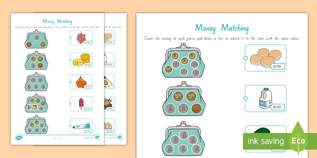 Money Matching Activity (teacher made)