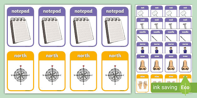 /n/ Initial Sound Snap Cards - SALT Resources (teacher made)