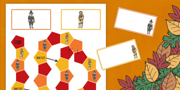 Thanksgiving Editable Board Game (teacher made)