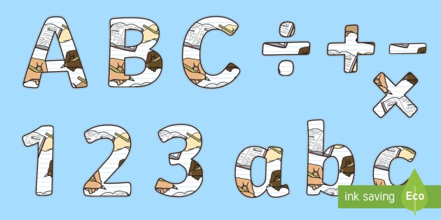 👉 Writing Area Themed Display Lettering - Writing Area Display Lettering