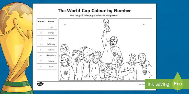 The World Cup Colour by Number