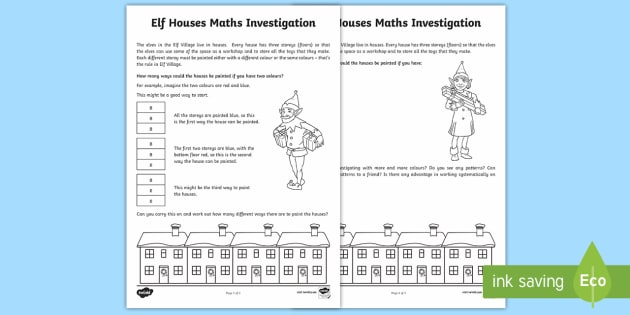Elf-Themed Christmas Investigation Worksheet (teacher made)