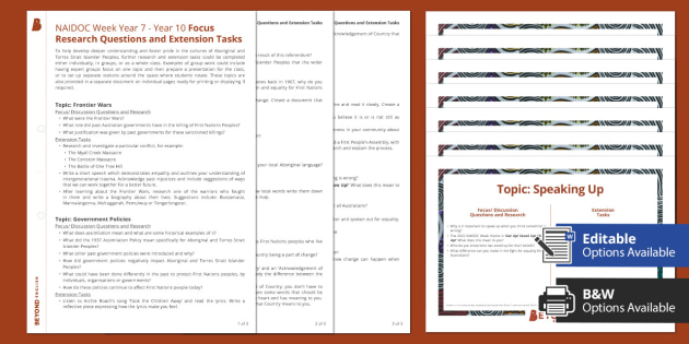 NAIDOC Week Research Pack - Beyond NAIDOC Week Resources