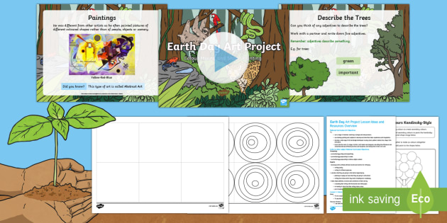 Earth Day Art Project Lesson Pack (teacher made)