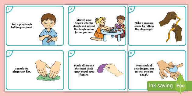'Get Your Playdough' Child Activity Cards (teacher made)
