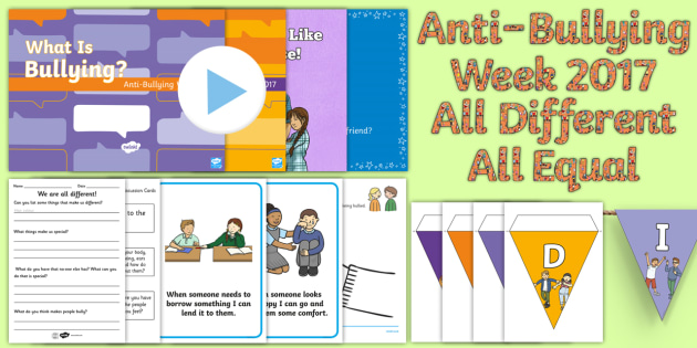 Anti-Bullying Week 2017: All Different - All Equal First Level Resource Pack