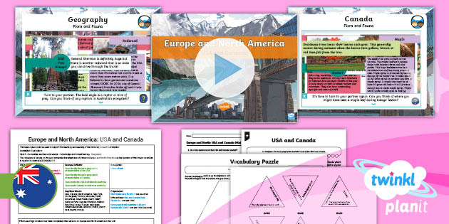Year 5 HASS Geography Europe and North America Lesson 6